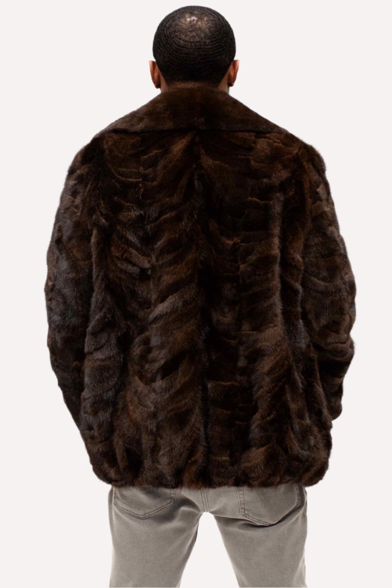 Men's Sectioned Mink Fur Bomber Jacket – Henig Furs
