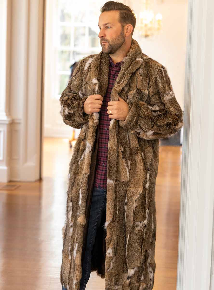 Men's Lynx Bobcat Fur Coat – Henig Furs
