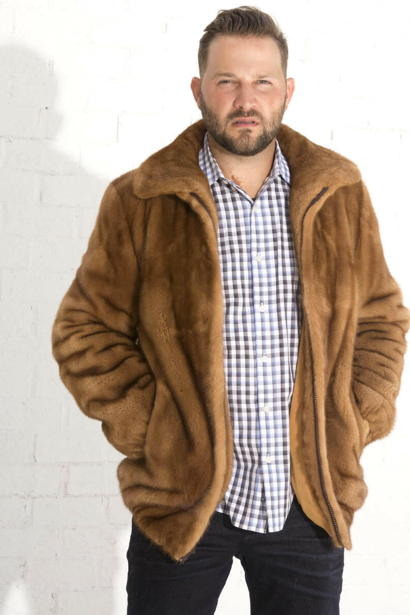 Men's Female Mink Fur Bomber Jacket – Henig Furs