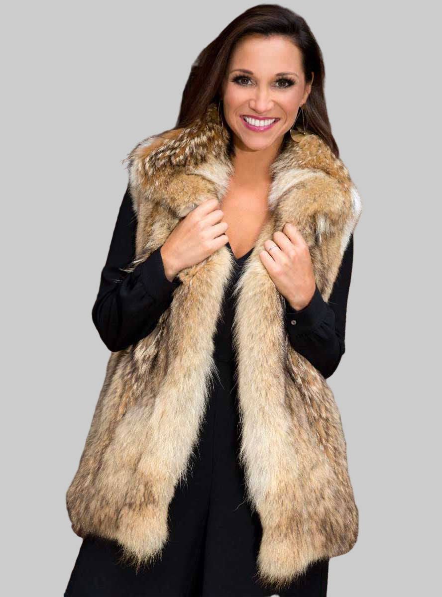 USA Custom Made Full Skin Coyote Fur Vest – Henig Furs